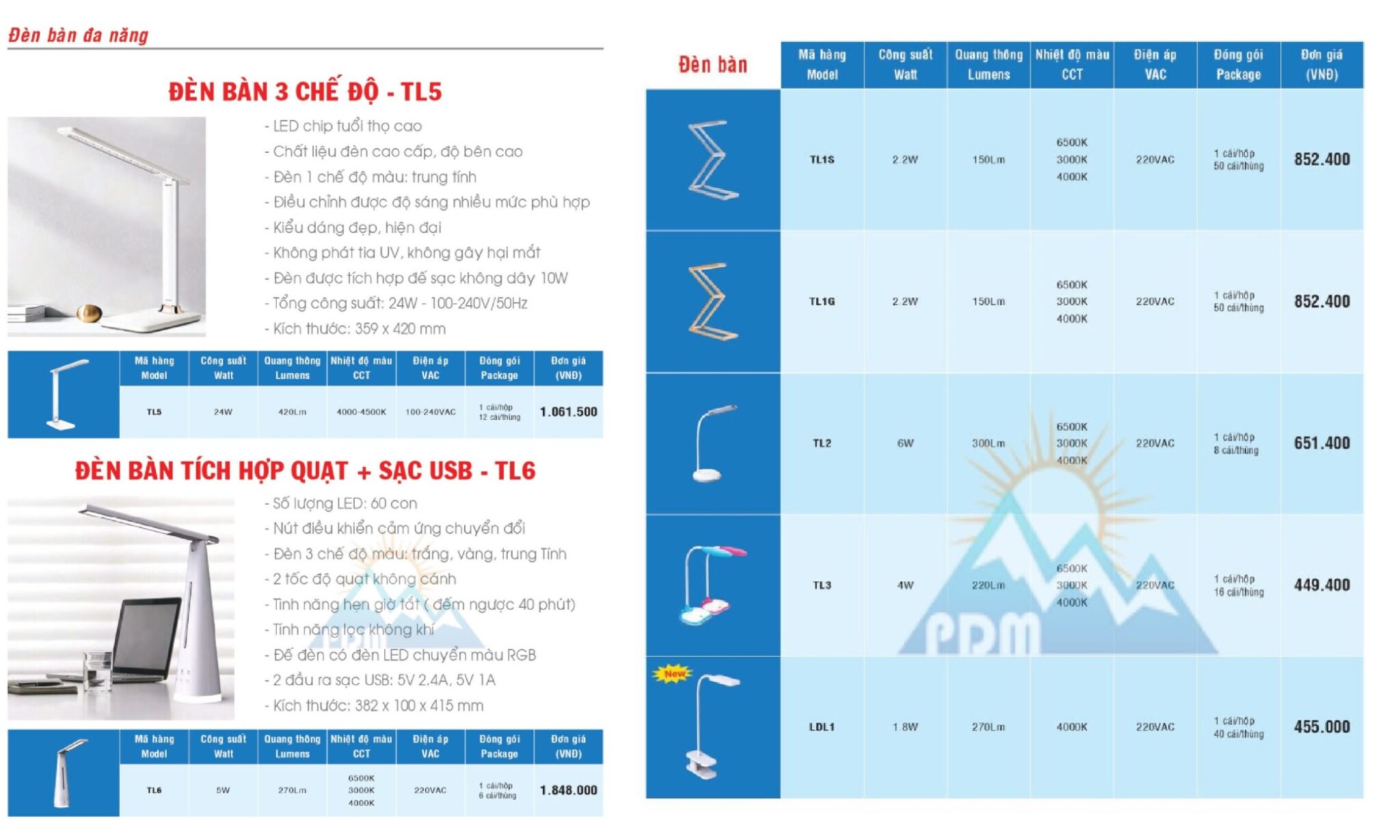 Đèn học chống cận cho bé MPE TL3 thông minh