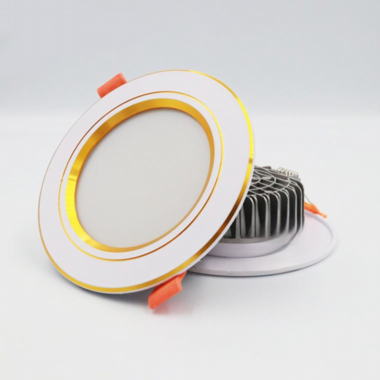 Đèn downlight 12w Nanoco NDL126G110 viền vàng - phanduongminh.com