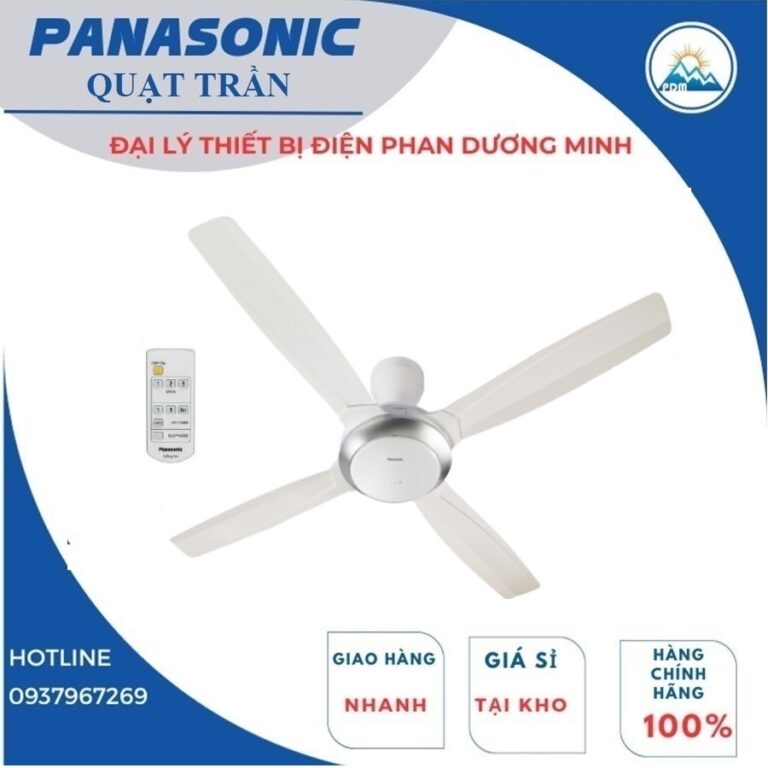 Quạt trần Panasonic 4 cánh F-56XPG-W giá rẻ - phanduongminh.com