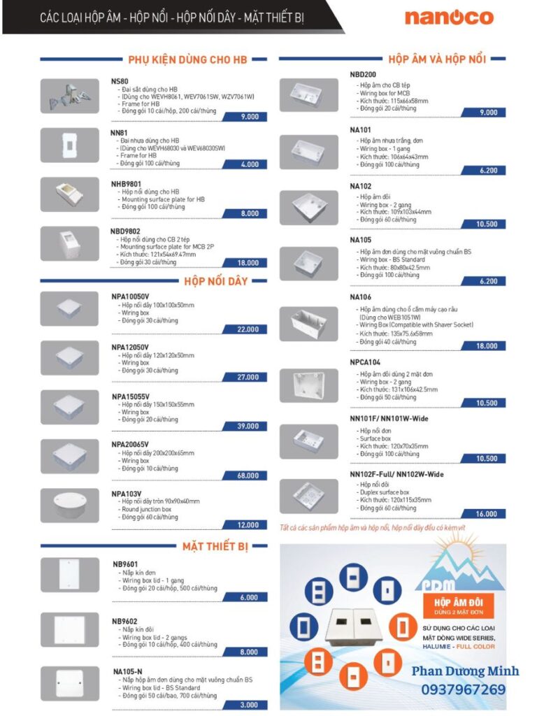 Hộp nối dây Nanoco NPA10050V - phanduongminh.com